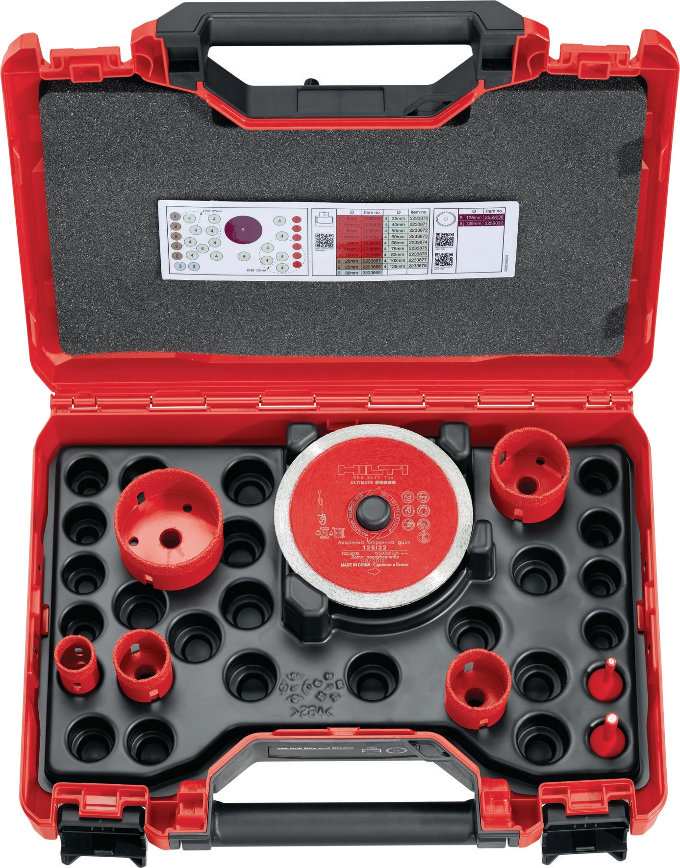 Tile drill bit and blade M14 kit - Metal, wood and other material drill ...